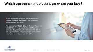 Oracle License Agreements Training | PPTX