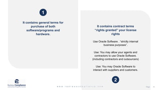 Oracle License Agreements Training | PPTX