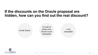 Oracle License Agreements Training | PPTX
