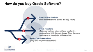 Oracle License Agreements Training | PPTX