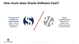 Oracle License Agreements Training | PPTX