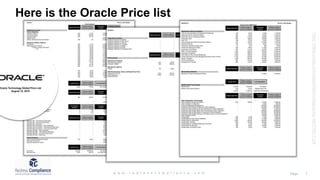 Oracle License Agreements Training | PPTX