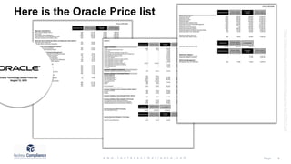 Oracle License Agreements Training | PPTX