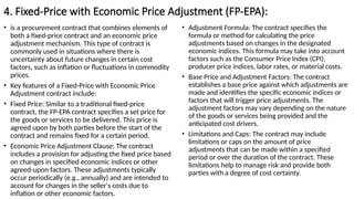 Contract types and explanation of differences | PPTX