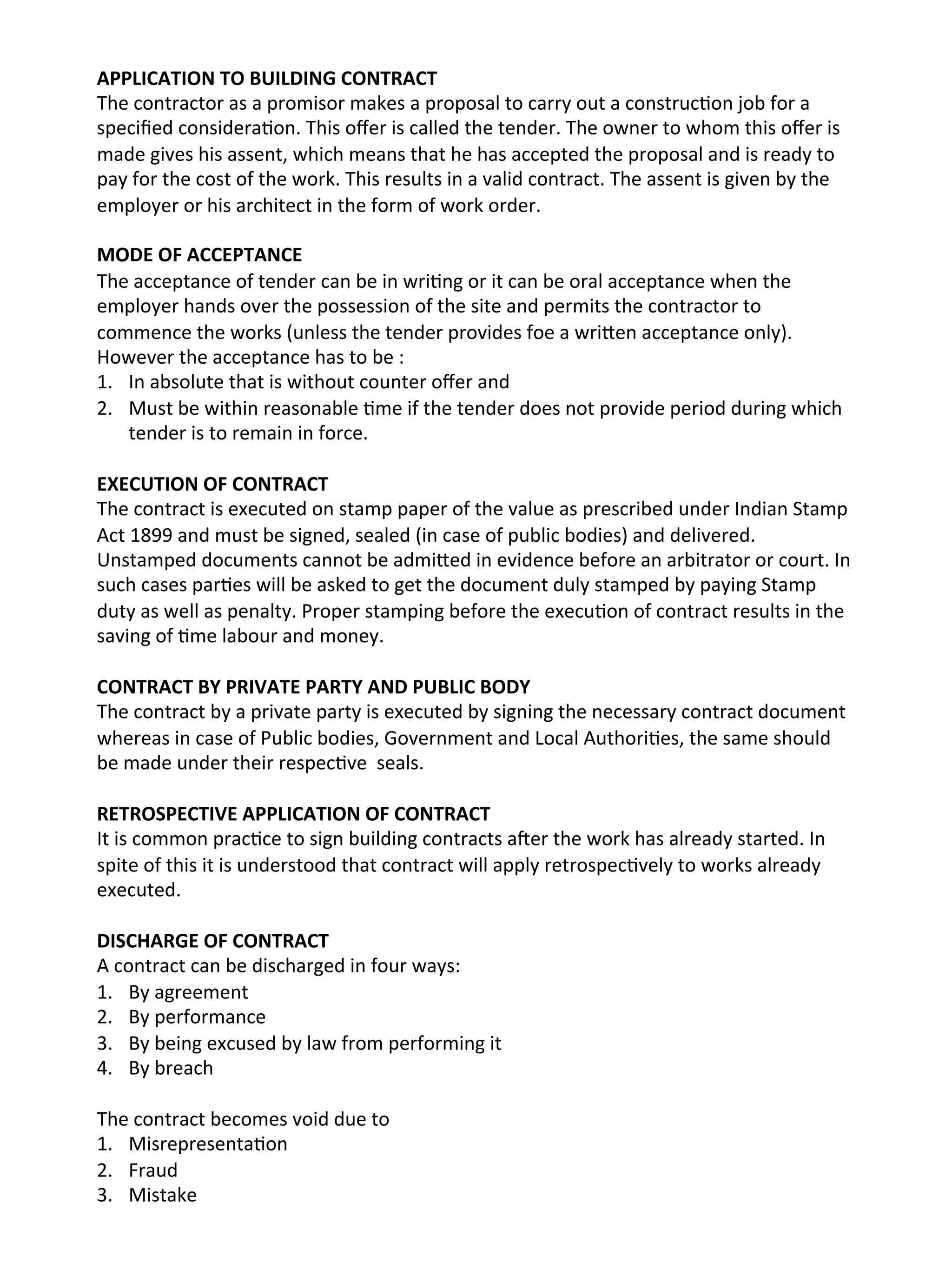 Contract and Types of Contract | PDF