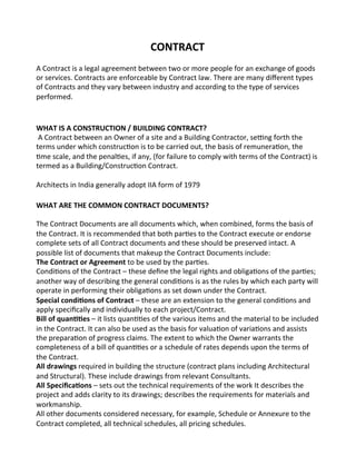 Contract and Types of Contract | PDF
