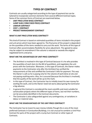 Contract and Types of Contract | PDF