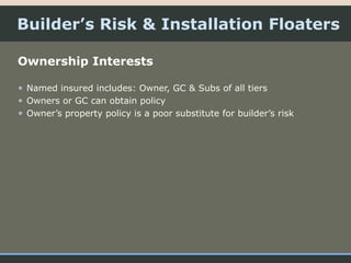 Contractual-Risk-Transfer-Presentation.ppt | Home Insurance | Insurance