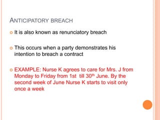 Contractual arrangements in nursing | PPTX