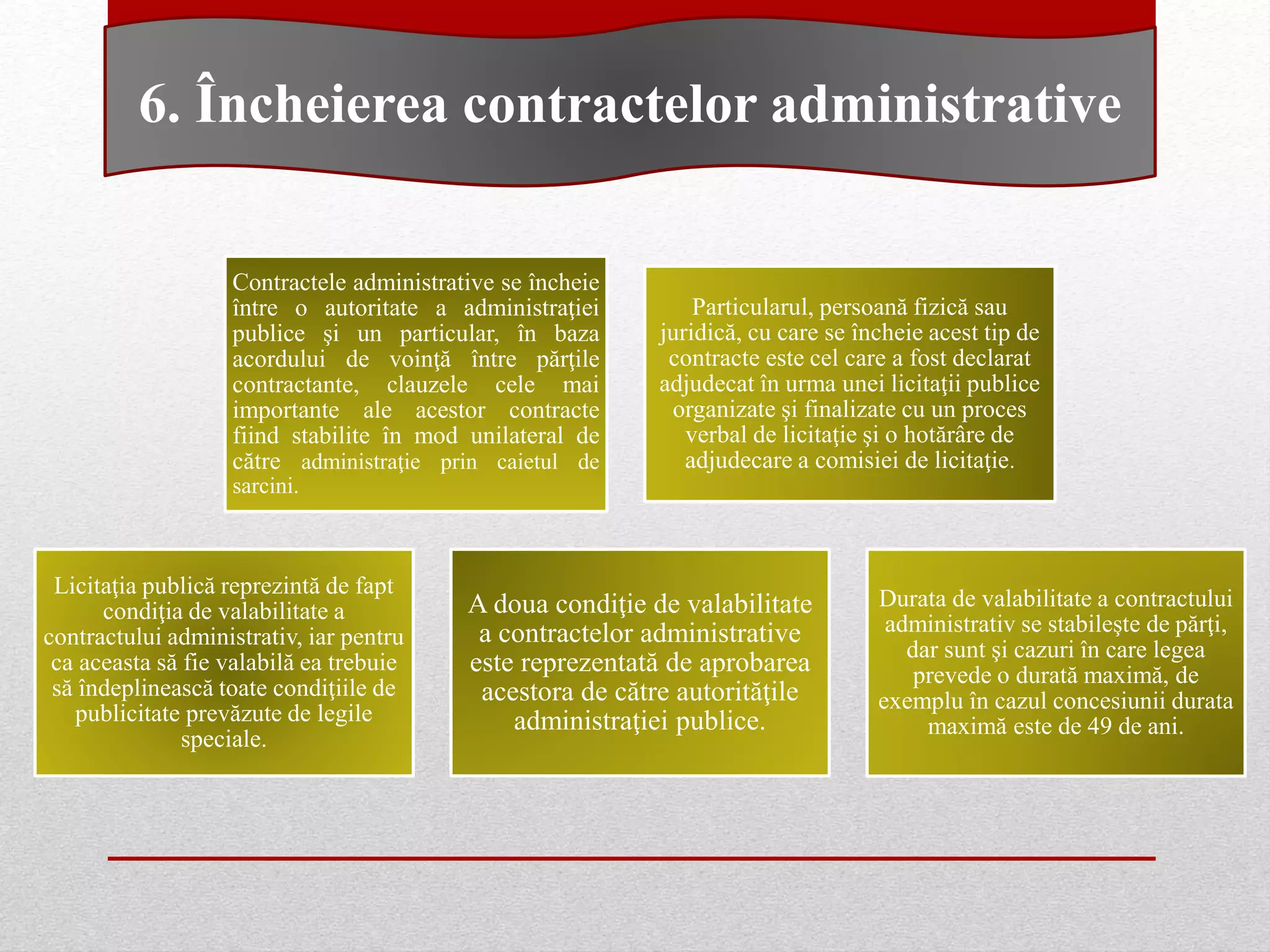 Contractul administrativ | PPTX