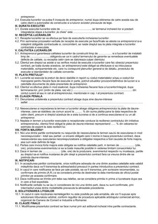 Contractul de antrepriza | RTF