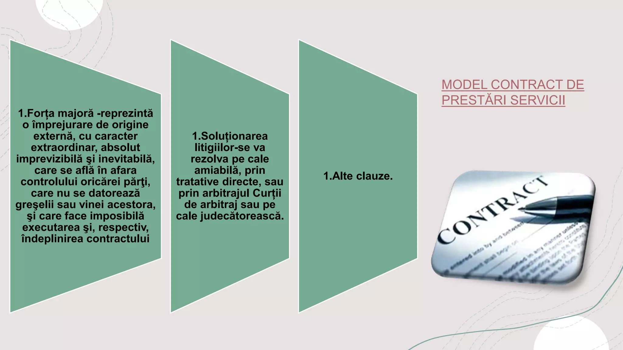 Contractul de prestari servicii | PPTX