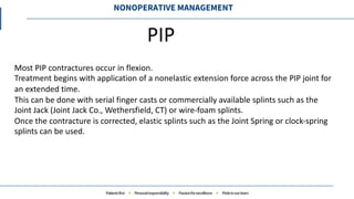 Posttraumatic Metacarpophalangeal and Proximal Interphalangeal Joint ...