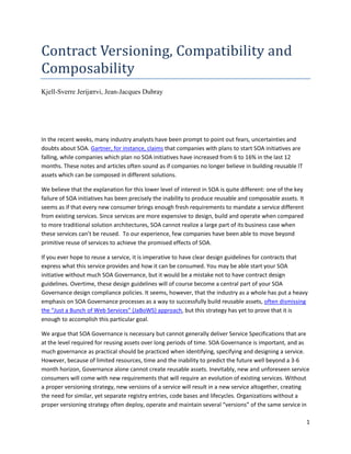 Contract Versioning | PDF