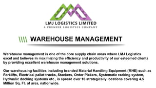 Contract Warehouse Management Solutions in India | LMJ | | PPTX ...