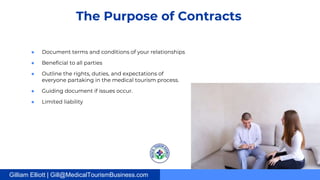 Contracts and Risk Management in Medical Tourism By Gilliam Elliott | PPTX