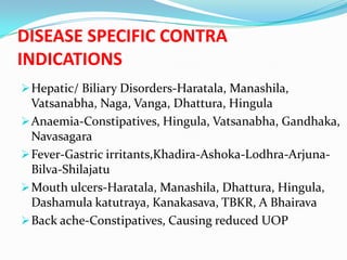 Contra indication of ayurvedic medicine dr ms krishnamurthy | PPT