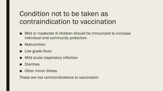 CONTRAINDICATIONS to vaccine final powerpoint | PPTX