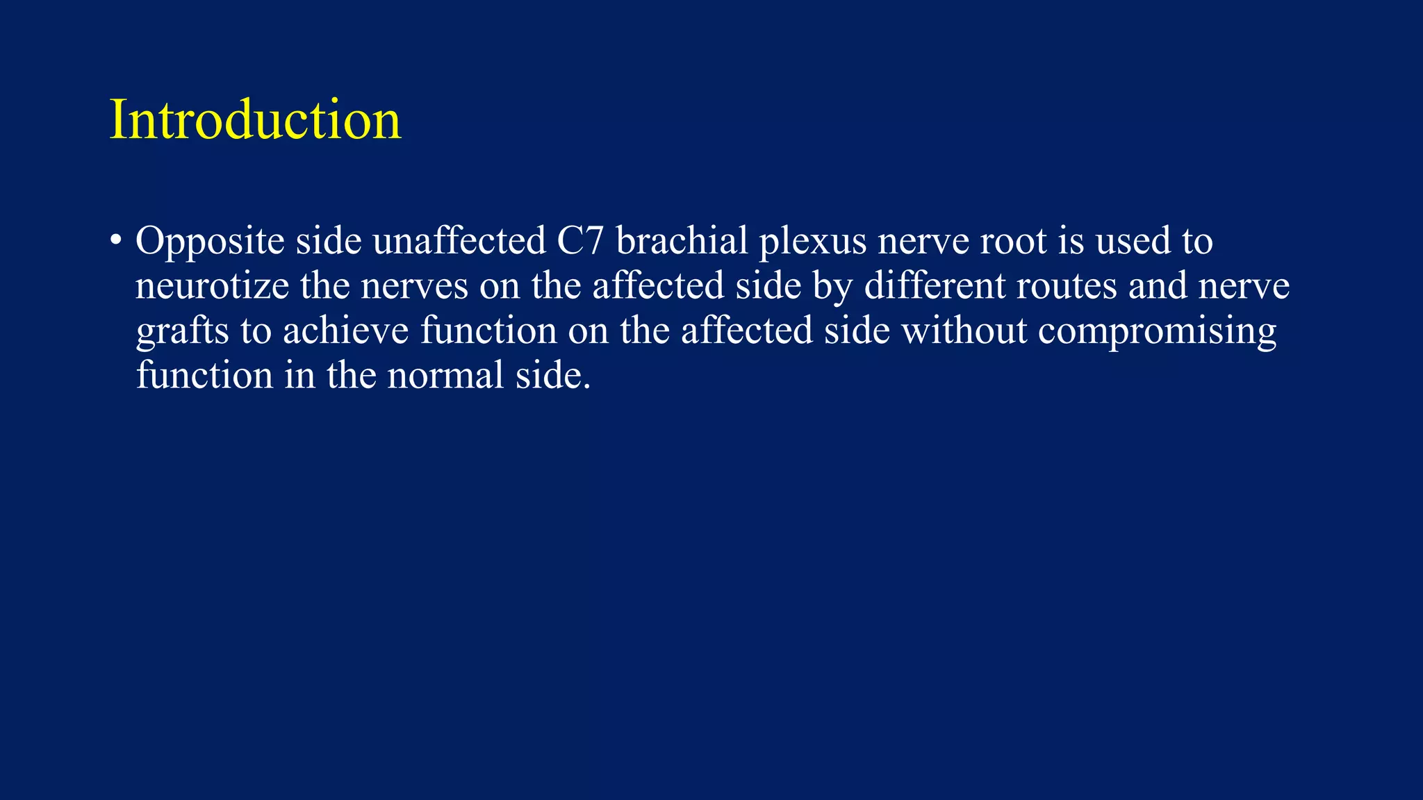 Contralateral c7 CC7 transfer | PPTX