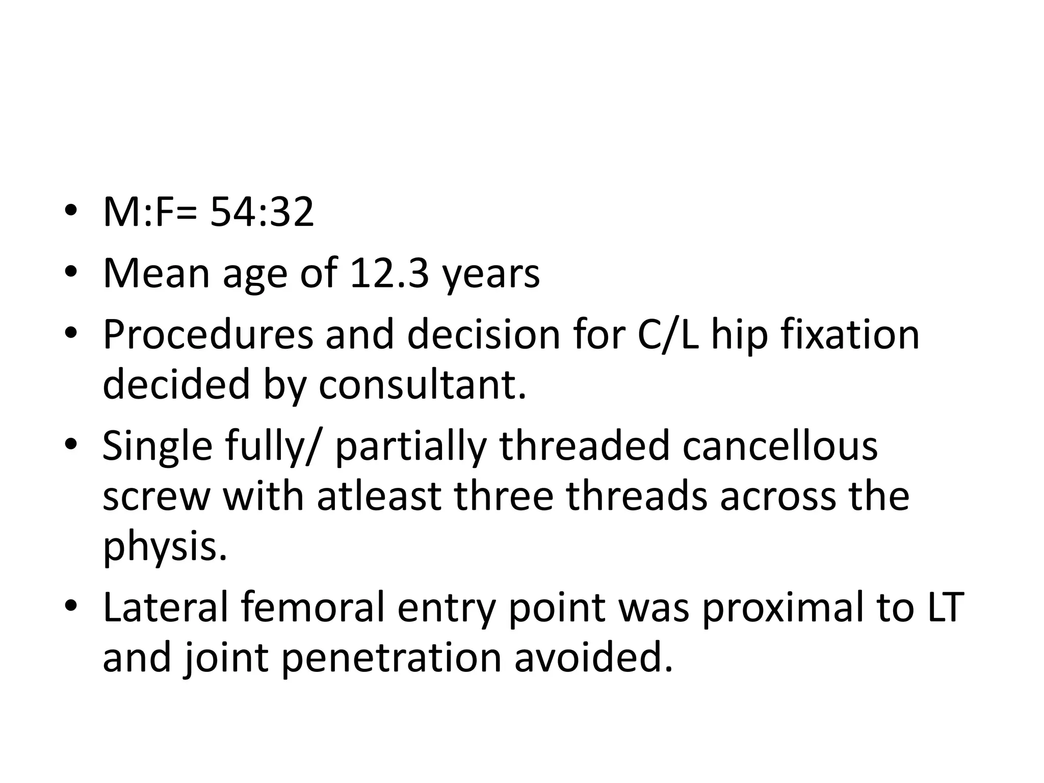 Contralateral fixation of scfe | PPT