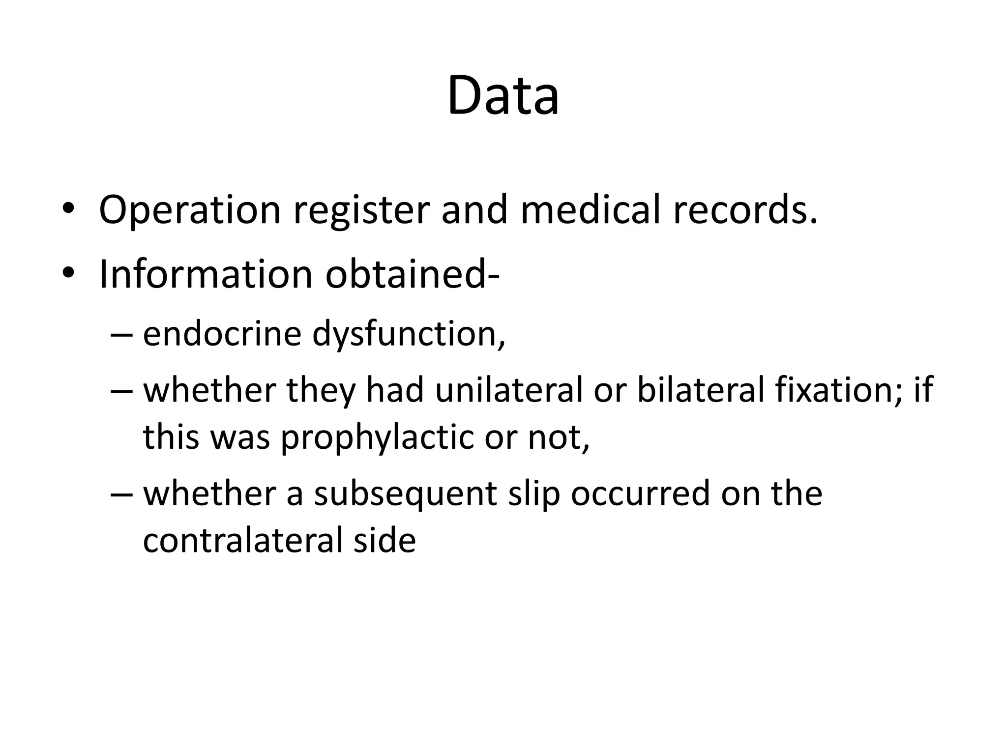 Contralateral fixation of scfe | PPT