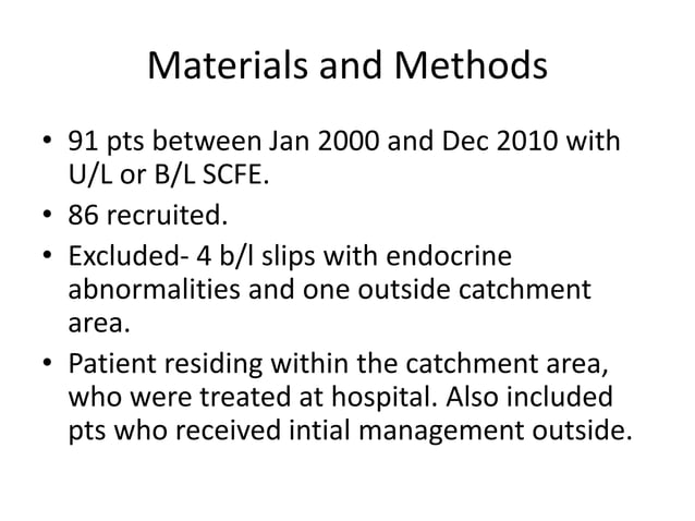 Contralateral fixation of scfe | PPT