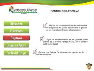 CONTRALOR ESCOLAR 2015 | PPT