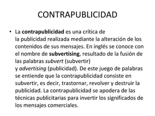 Contrapublicidad | PPT