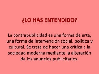 Contrapublicidad (TIC) | PPTX