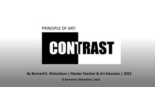 Principle Of Contrast In Art