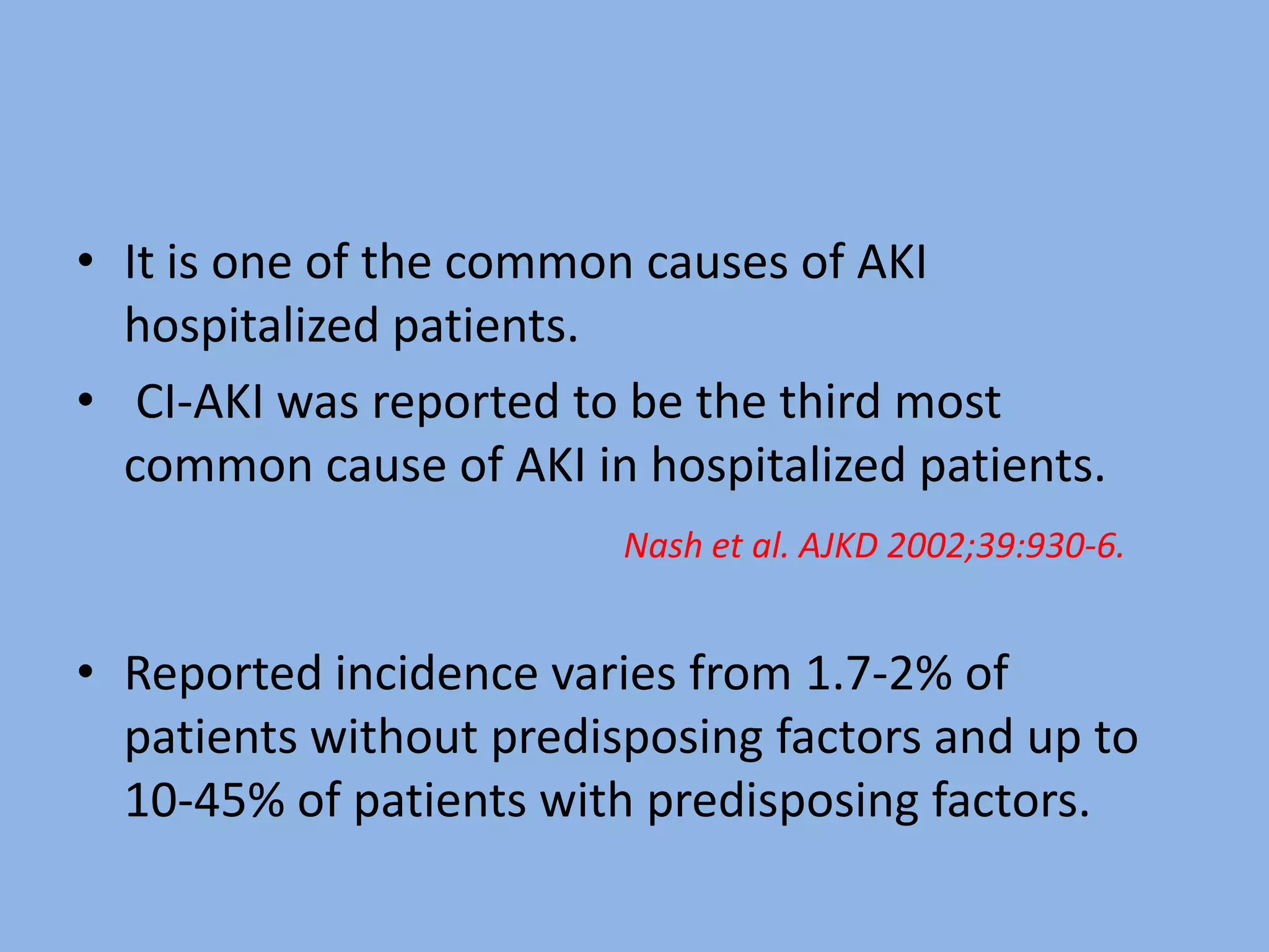 Contrast induced acute kidney injury | PPTX