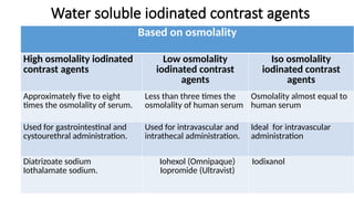 Contrast agent use in radiology newer technique | PPTX