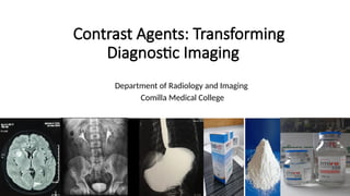 Contrast agent use in radiology newer technique | PPTX