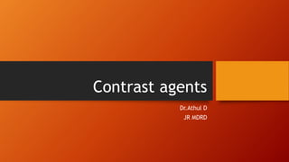 Contrast agents | PPTX