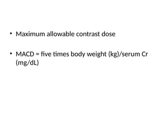 Contrast agents and Contrast Induced Nephropathy | PPTX
