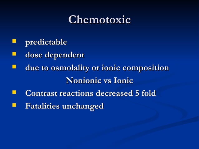 Contrast Agents Introduction to Radiology | PPT