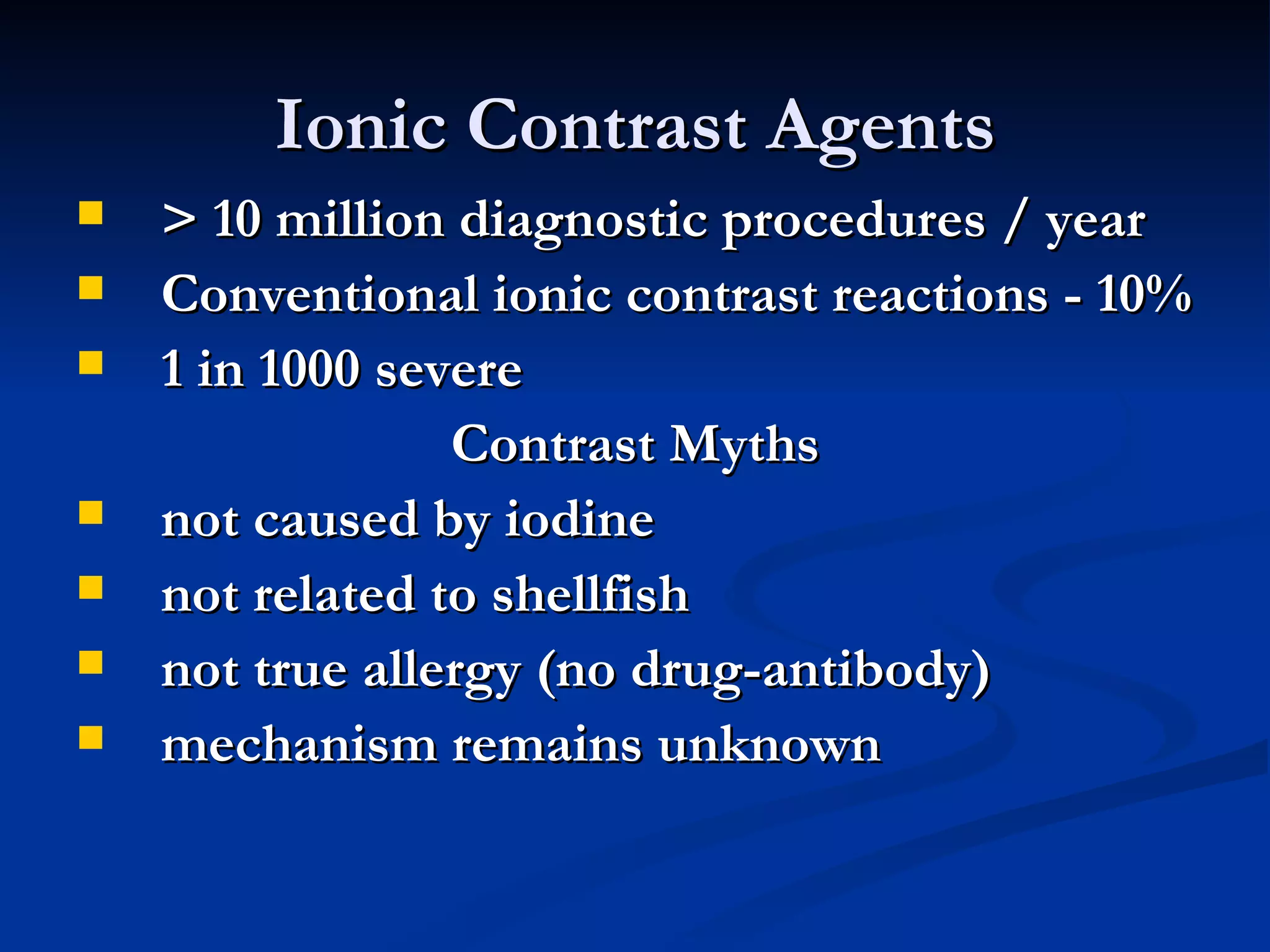 Contrast Agents In Radiology | PPT