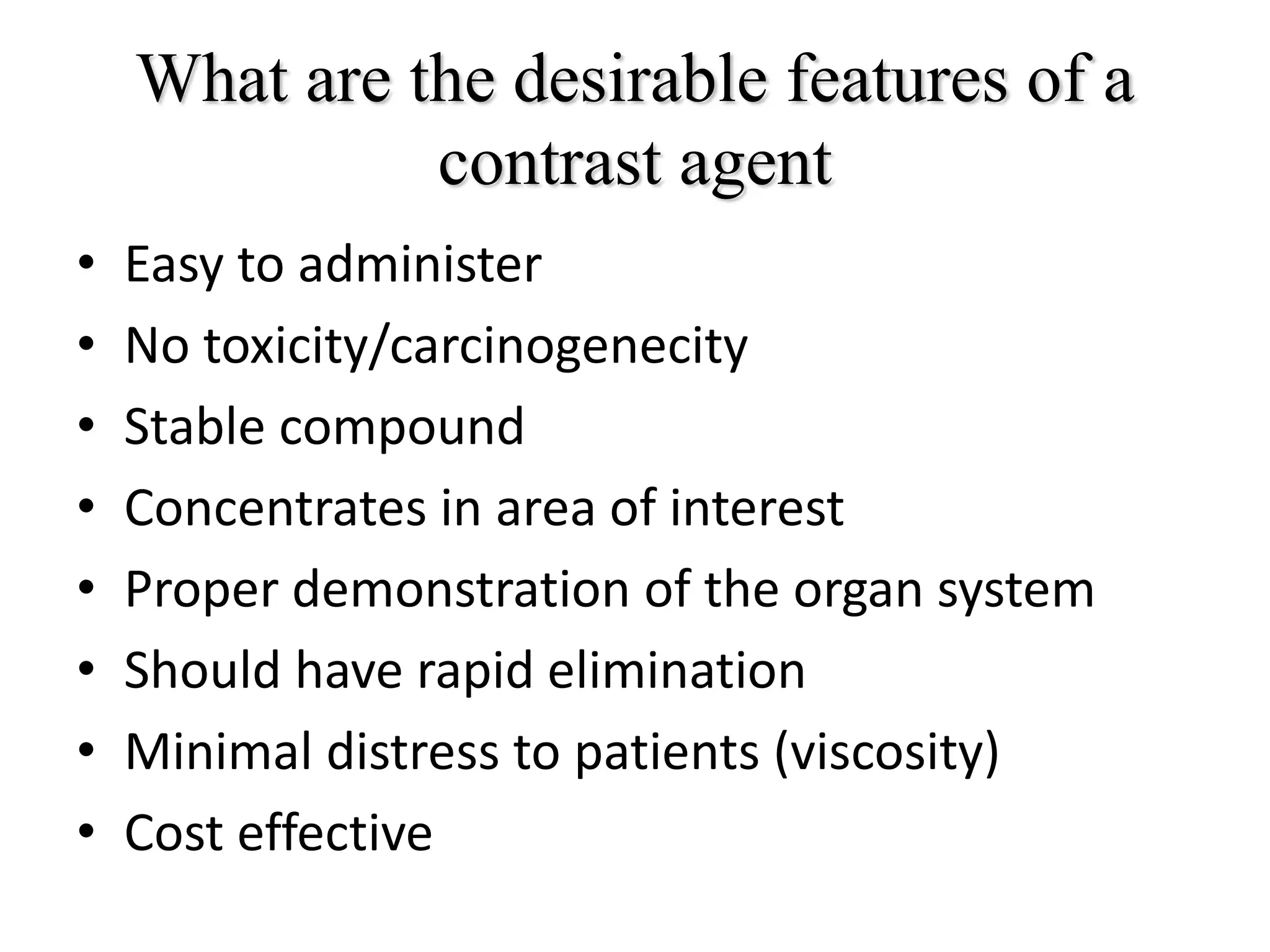 Contrast agents ppt | PPTX