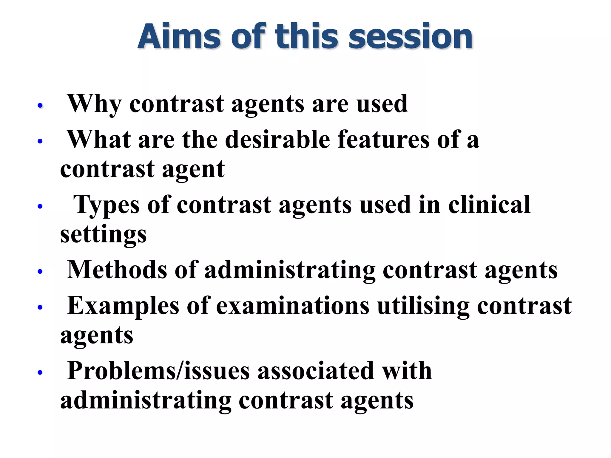Contrast agents ppt | PPTX
