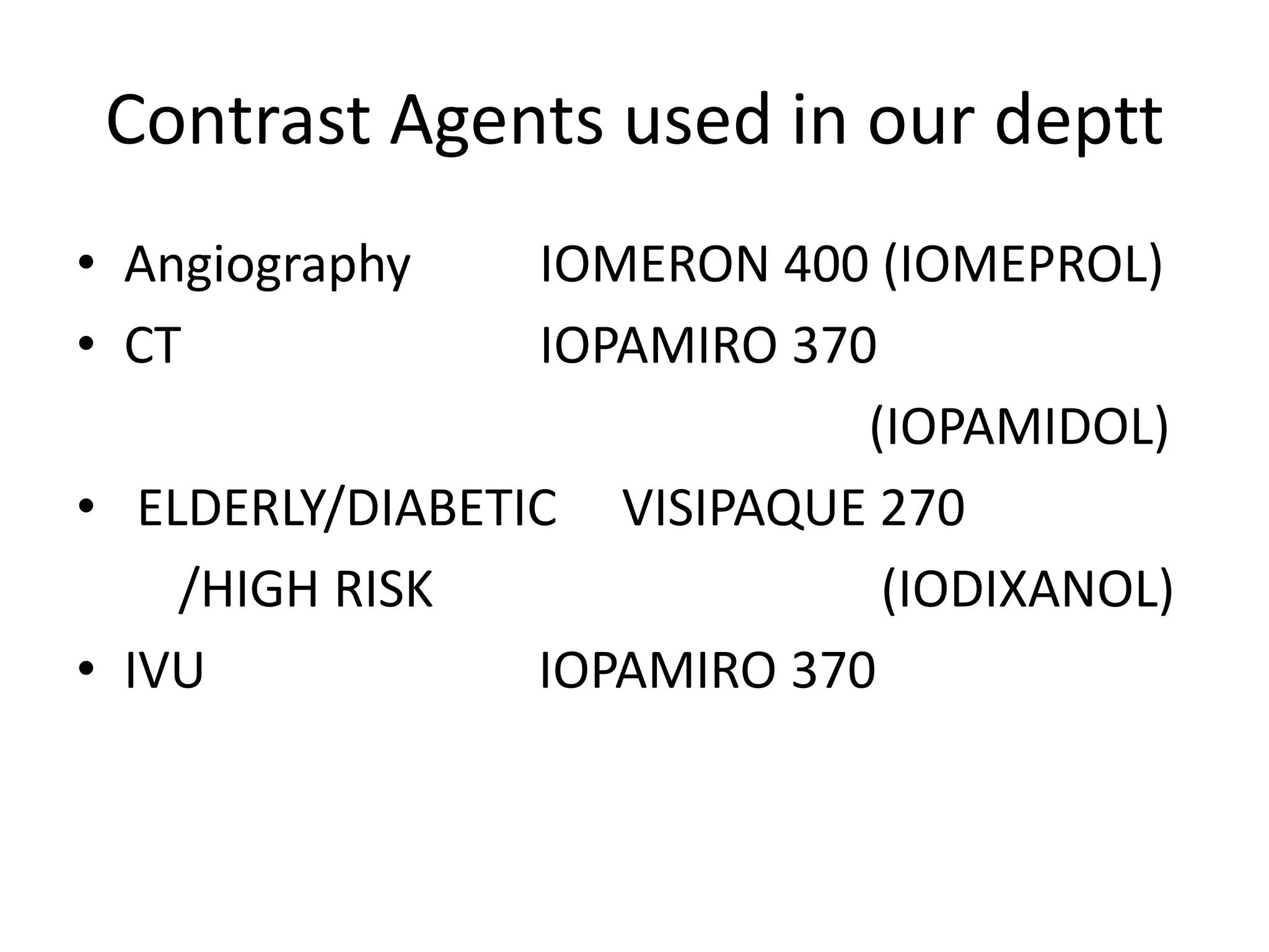 Contrast agents ppt | PPTX