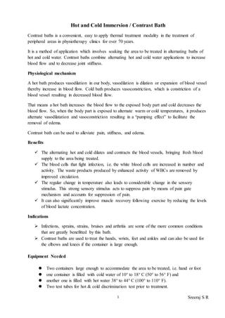 Contrast bath Lecture Notes | DOC