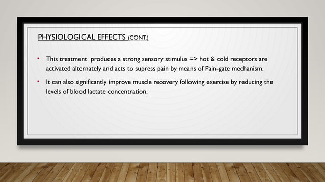 CONTRAST BATH method used for physiotherapy | PPTX | First Aid | Injuries