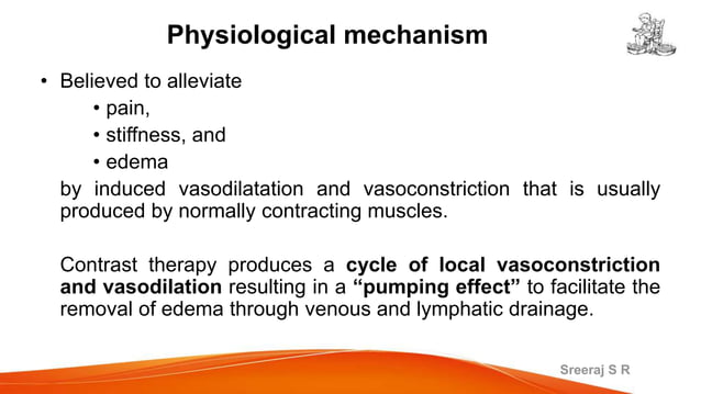 Contrast bath SRS | PPTX | First Aid | Injuries