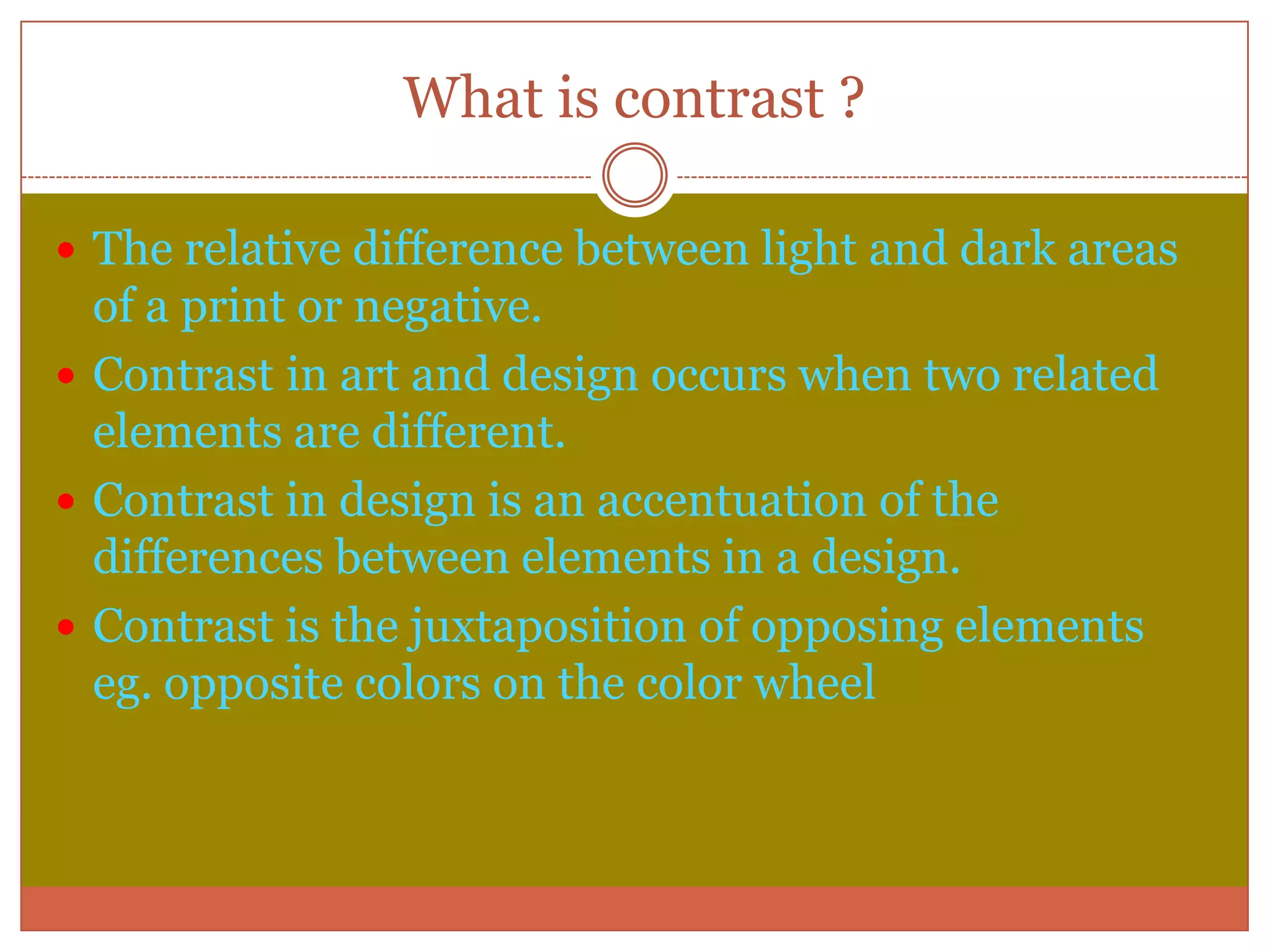 Contrast by nick dibucci | PPT