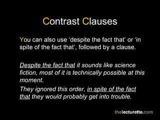 Contrast clauses | PPT