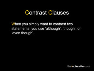Contrast clauses | PPT