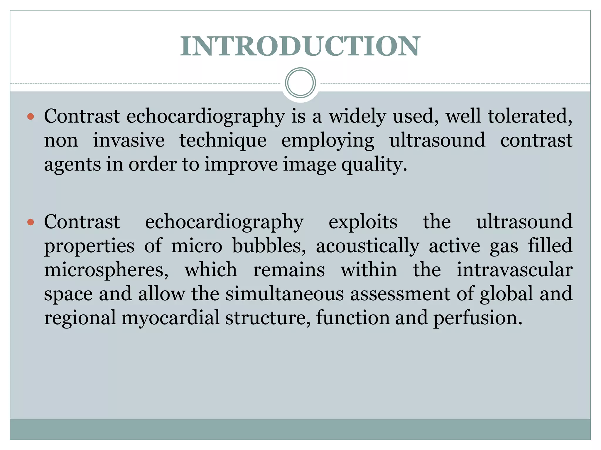 CONTRAST ECHOCARDIOGRAPHY | PDF