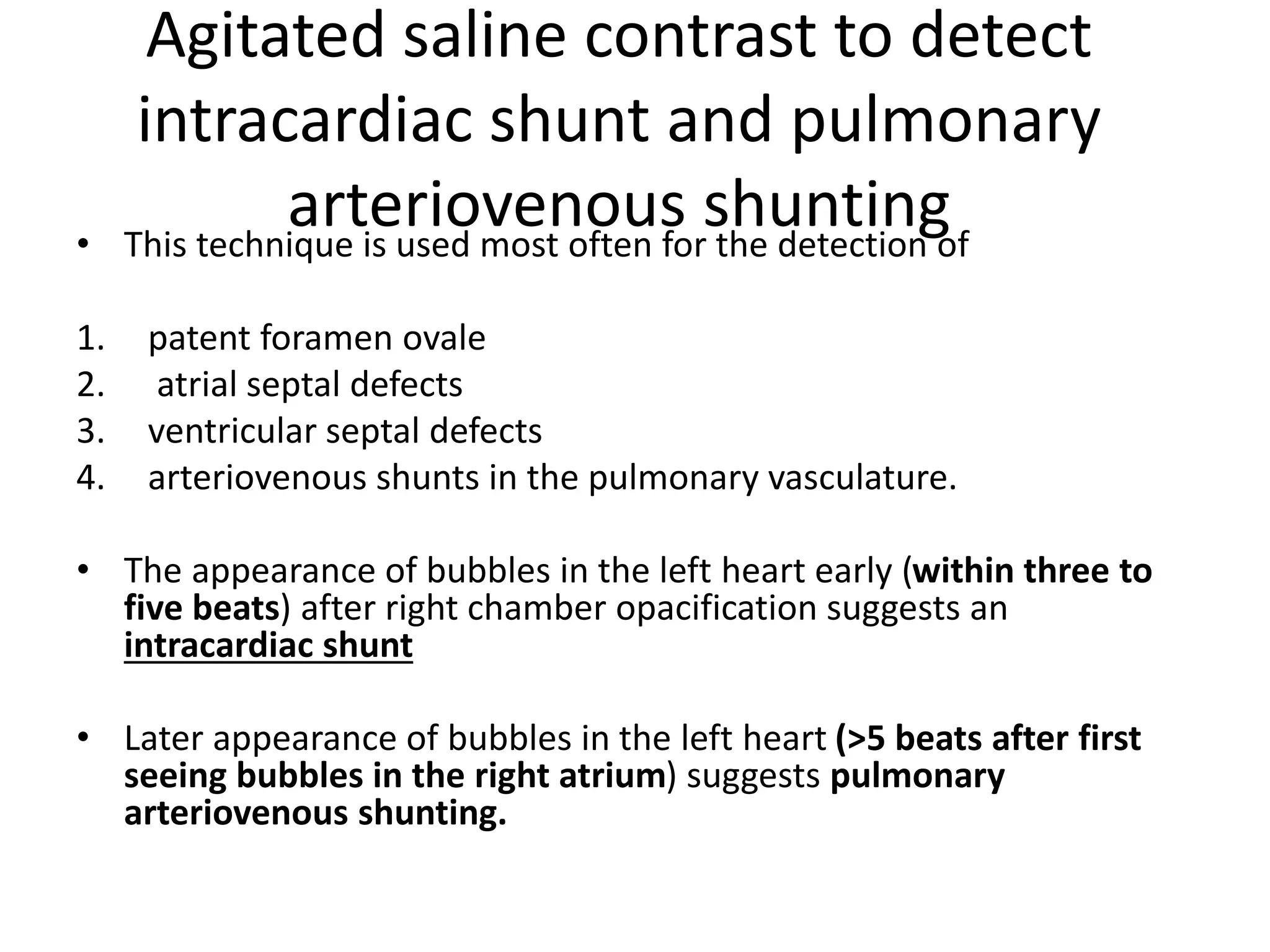 Contrast echocardiography | PDF
