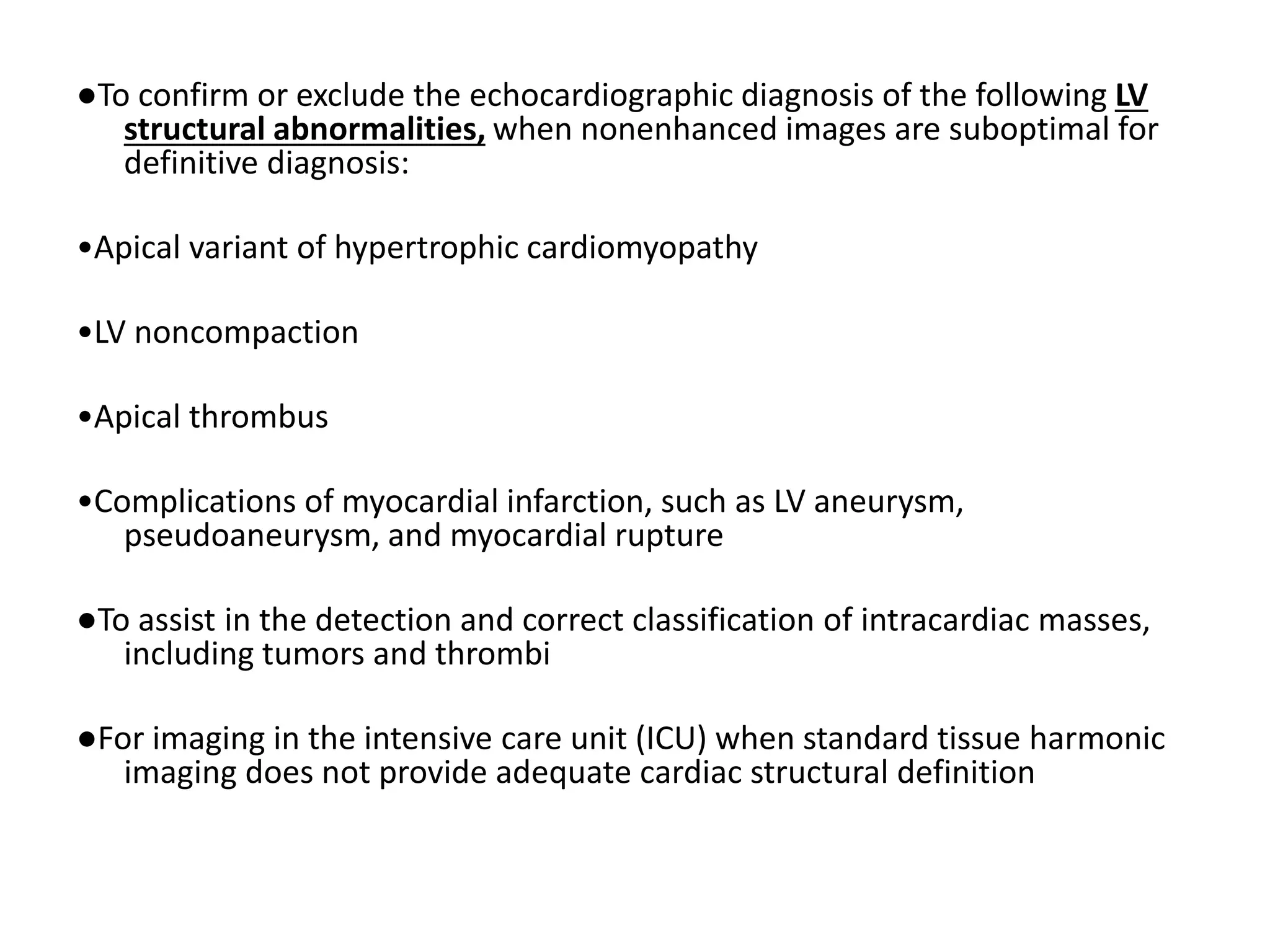 Contrast echocardiography | PDF