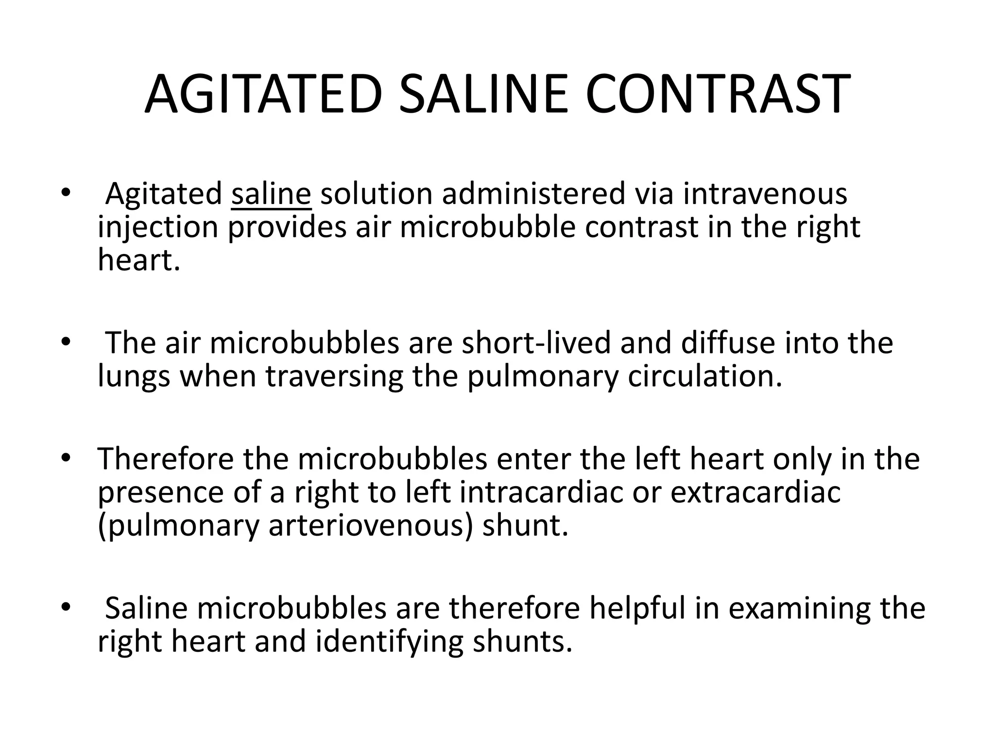 Contrast echocardiography | PDF